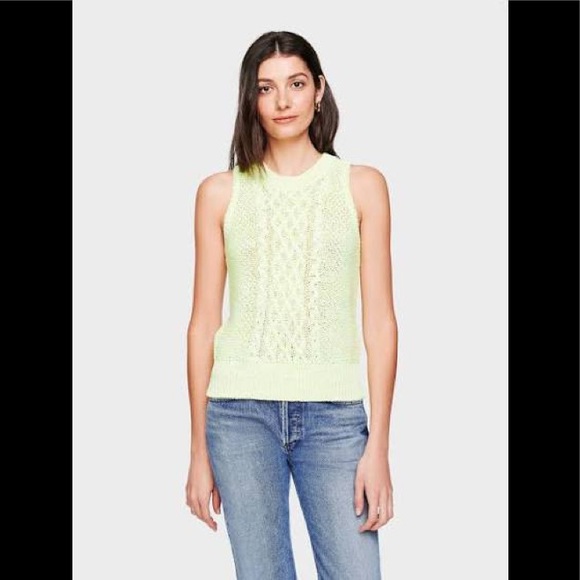 White + Warren | Tops | Nwt White Warren Neon Cable Tank | Poshmark